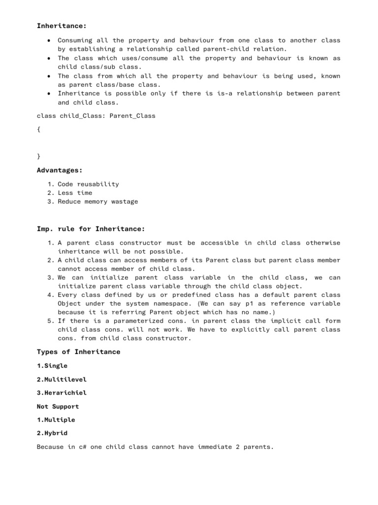 Inheritance Polymorphism Pdf Method Computer Programming Inheritance Object Oriented
