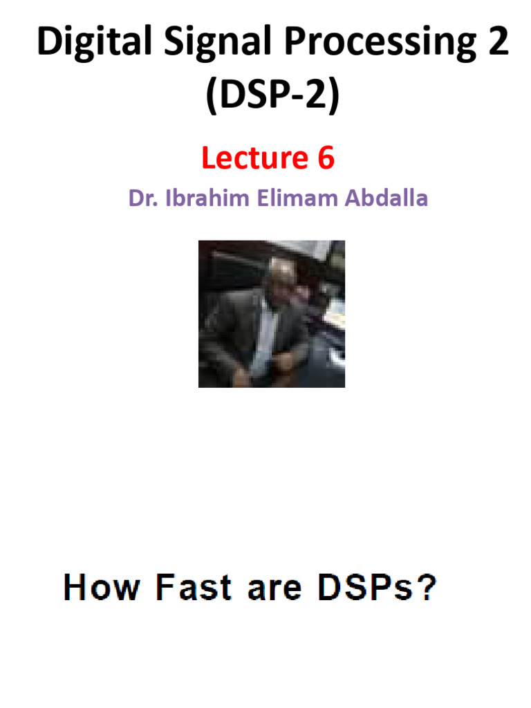 DSP 2 Lec6 | PDF