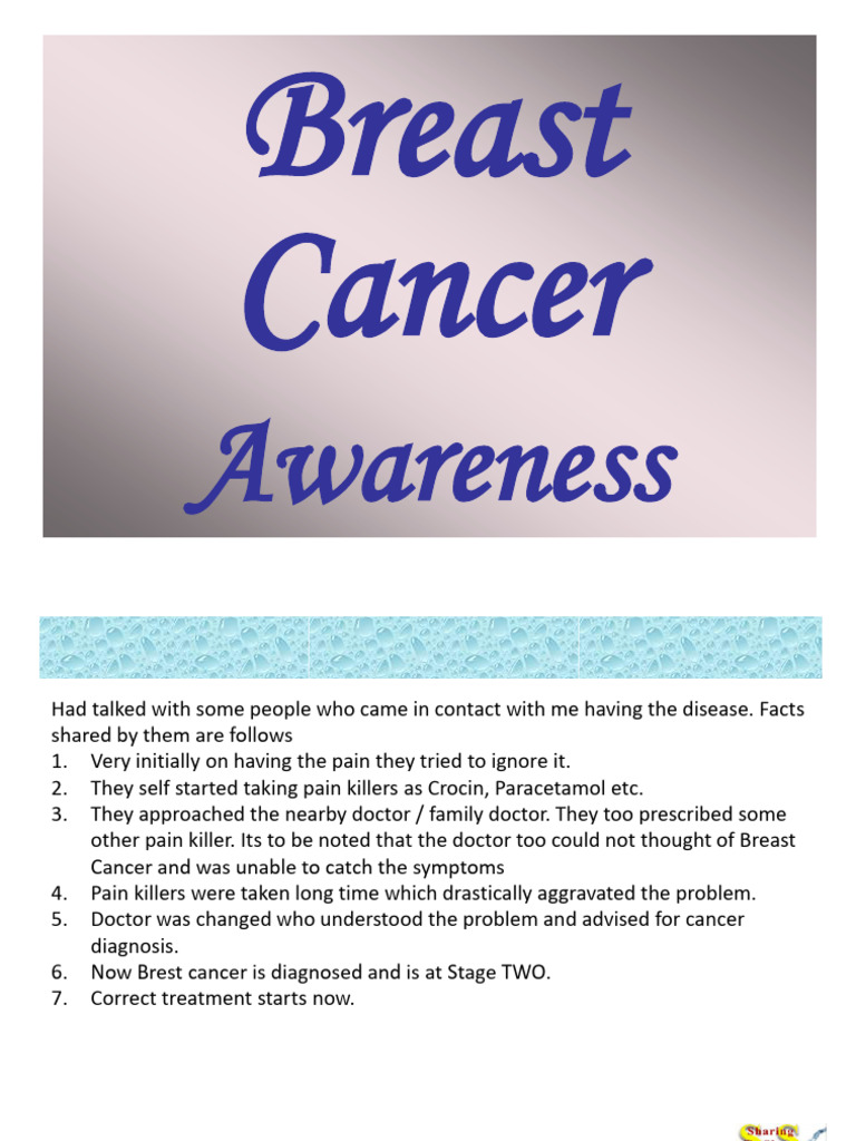 Breast Cancer Iss 3 Awareness Information | PDF | Mammography | Breast ...
