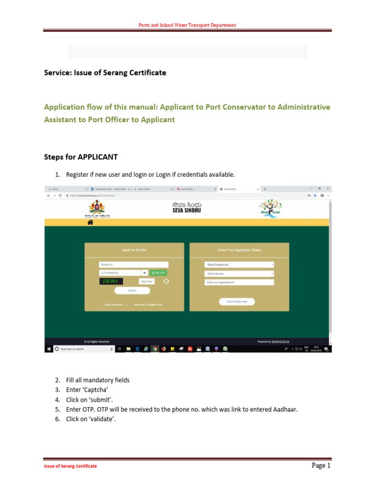 Issue of Serang Certificate | PDF | Computing | Software