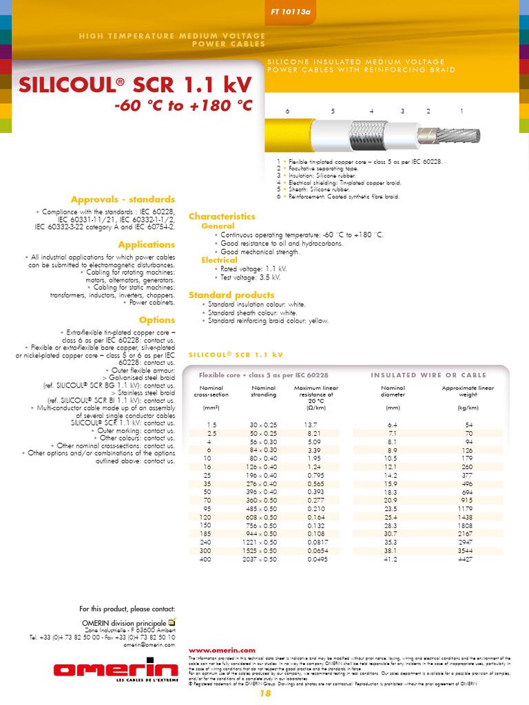 FT10113 SILICOUL SCR 1.1 KV en | PDF | Insulator (Electricity ...