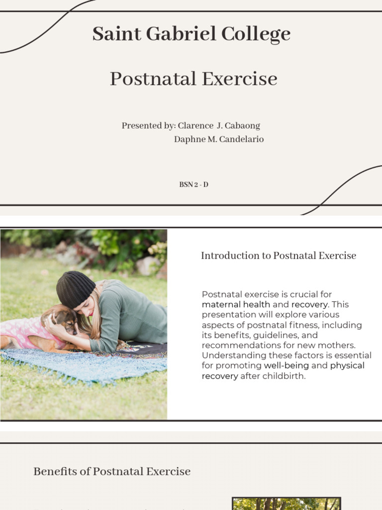 Postnatal Exercises Cla - 20241008 - 063150 - 0000 | PDF | Postpartum ...
