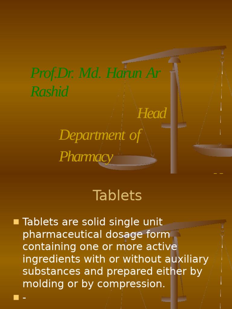 Tablet 2 | PDF | Tablet (Pharmacy) | Pharmacy