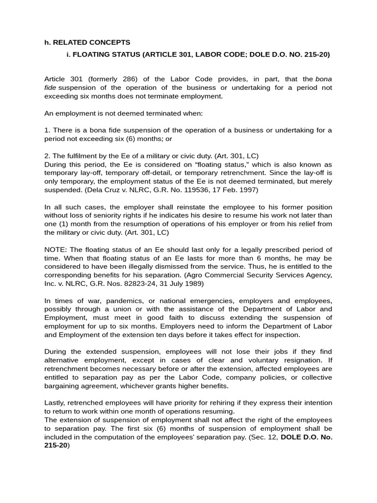 Related Concept Labor Code | PDF | Employment | Government