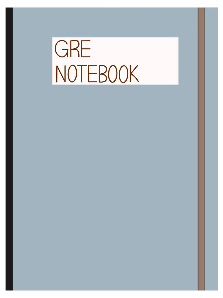 Asiane33 GRE Notes | PDF