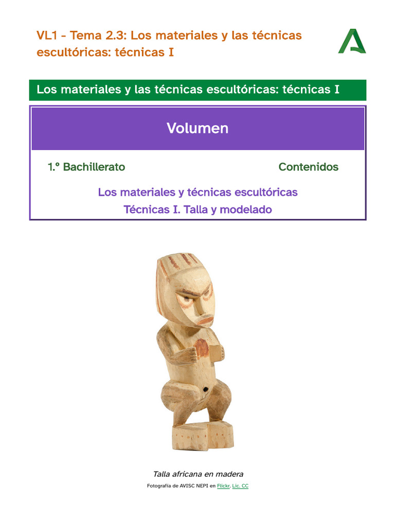 VL1 U2 T3 Imprimible v1 | PDF | Escultura | Marfil