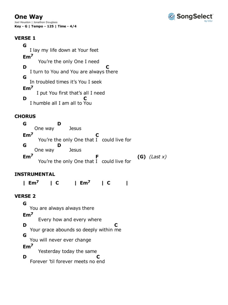 One Way | PDF
