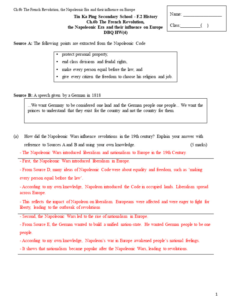 Ch.6b - DBQ - HW4 (With Answers) | PDF