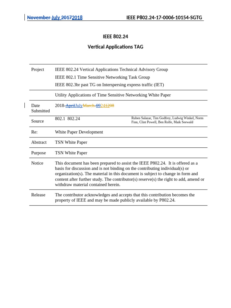 24 17 0006 15 SGTG TSN Utility Applications White Paper | PDF ...