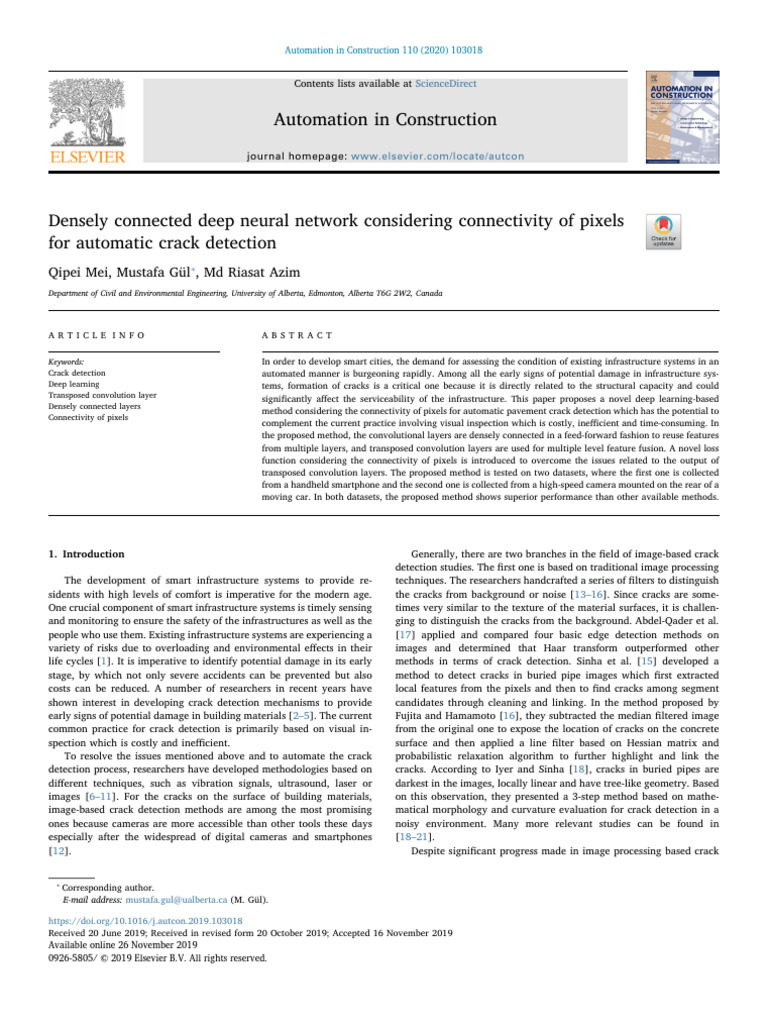 Densely Connected Deep Neural Network Considering Connectivity Of