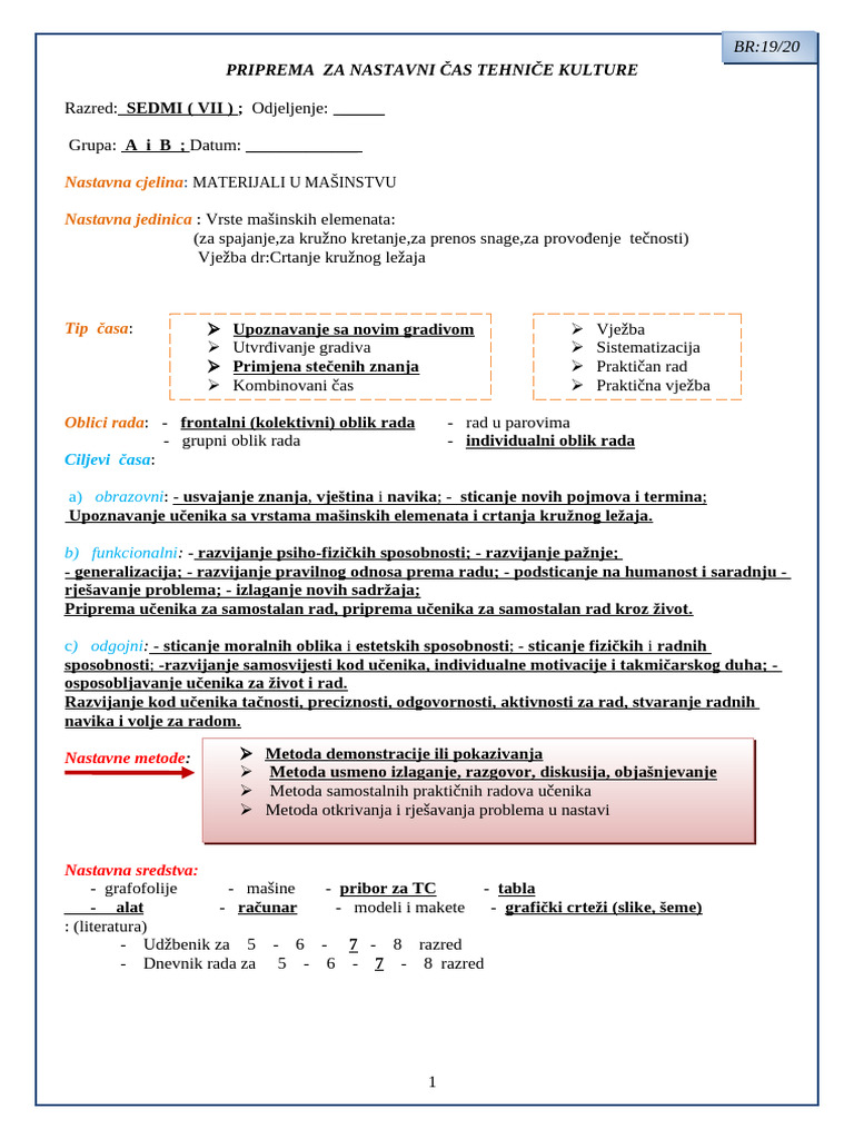 Priprema 19,20 | PDF