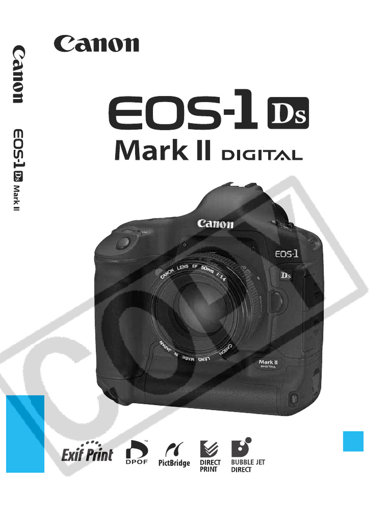 Canon EOS-1Ds Mark II 手册 | PDF | Procesamiento de imágenes | Diseño gráfico