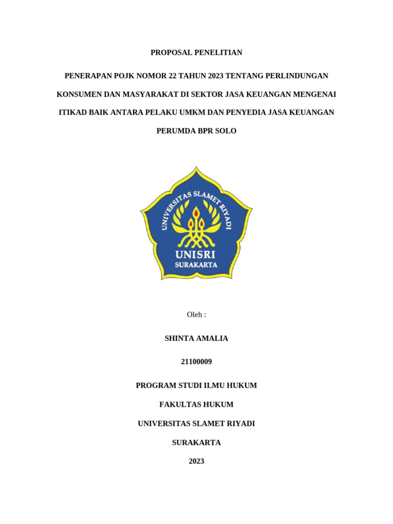 Proposal Penelitian Uas | PDF