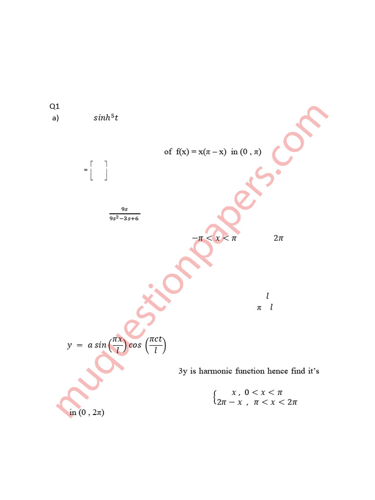 Be Mechanical Engineering Semester 3 2023 May Engineering Mathematics III Rev 2019 C Scheme | PDF