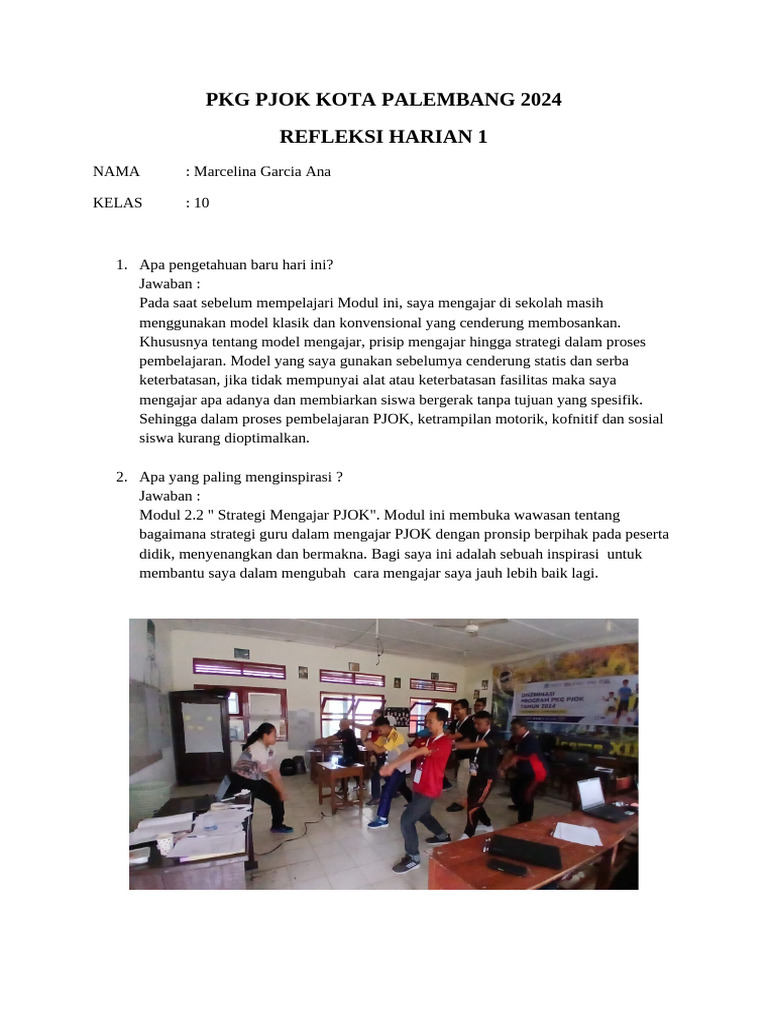 Refleksi Harian 1 Celi | PDF | Karier & Perkembangan