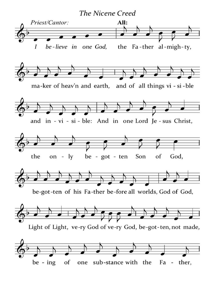 Merbecke Creed | PDF