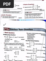 Matrices Class 12 PYQ’s | PDF | Matrix (Mathematics) | Functional Analysis