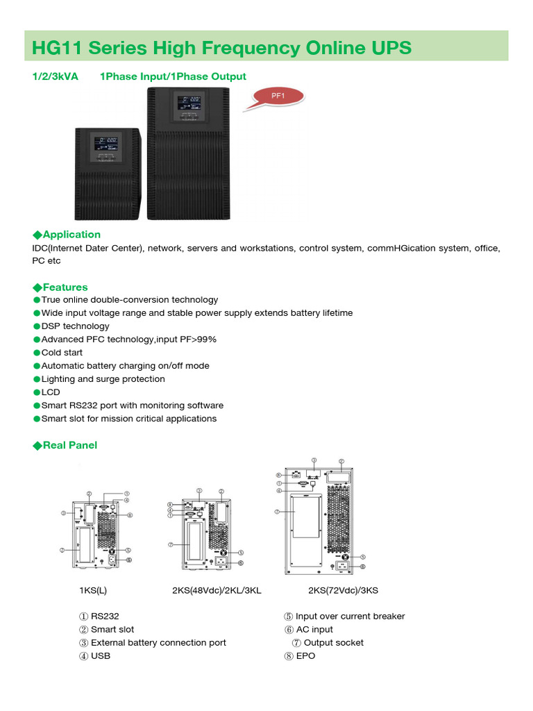 UN11 Series 1-3kVA 220vac | PDF | Power Inverter | Electrical Engineering