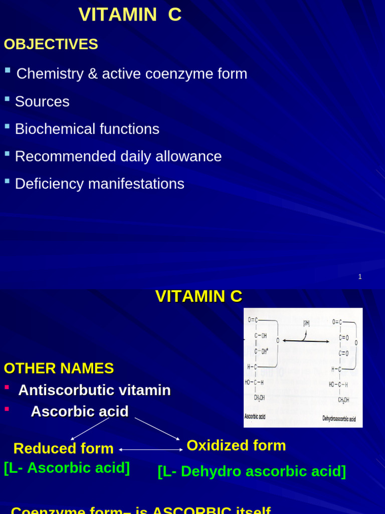 Vitamin C | PDF | Vitamin C | Biomolecules