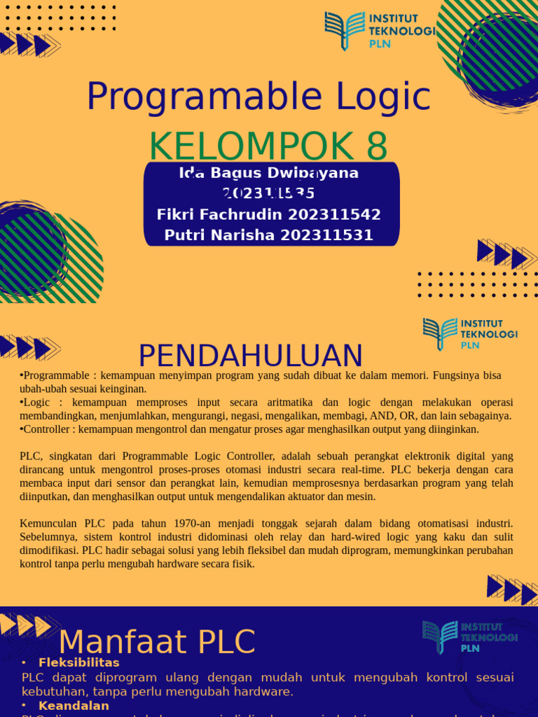 Kelompok 8 - Programable Logic Control | PDF | Teknologi & Rekayasa