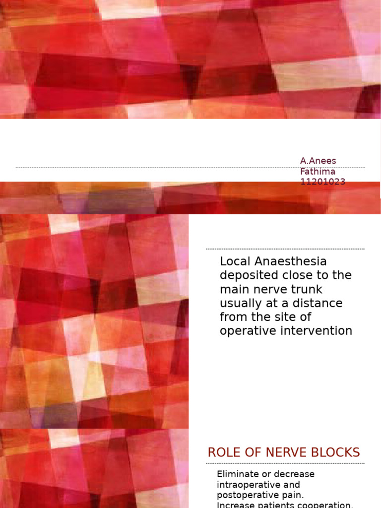 Comprehensive Guide to Nerve Blocks | PDF | Arm | Human Leg