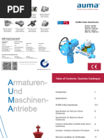 Auma Actuator Catalogue | PDF | Switch | Electric Motor