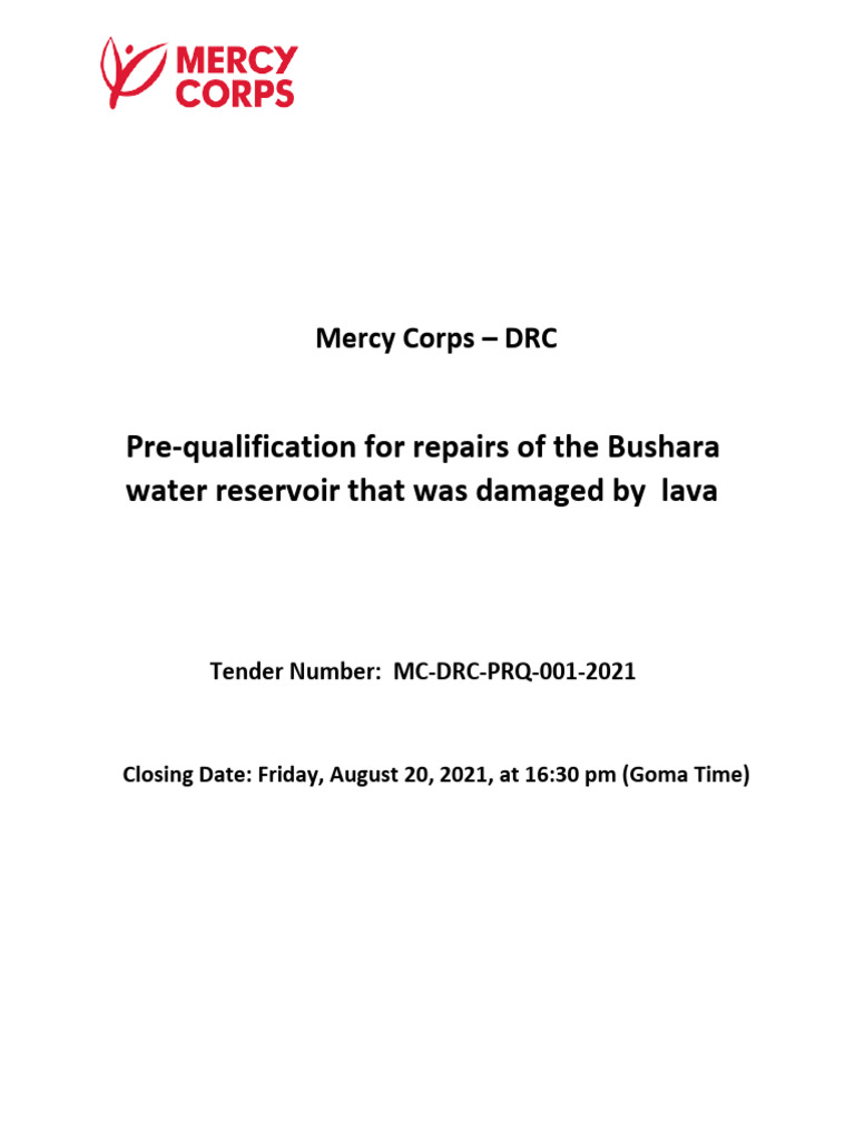Pre-qualify for Bushara Reservoir Repairs | PDF | Bribery | Employment