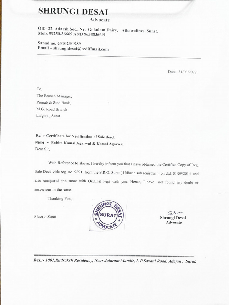 Comparison Certificate Babita Kamal Agarwal | PDF