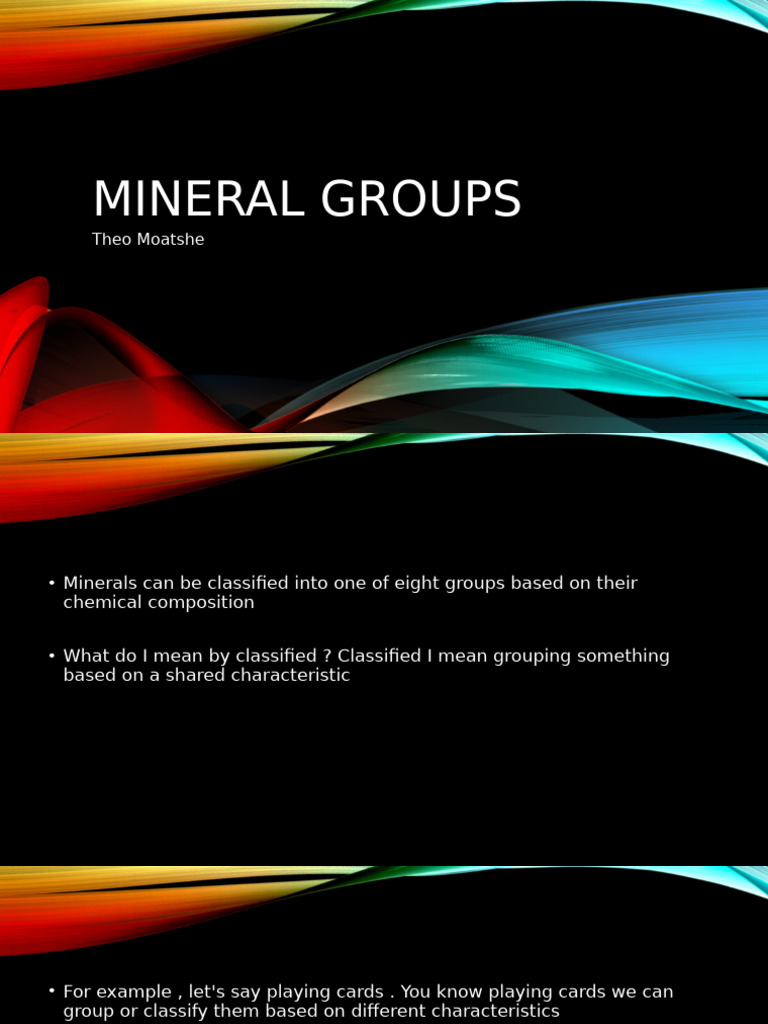 MINERAL GROUPS - PPTX Powerpoint | PDF