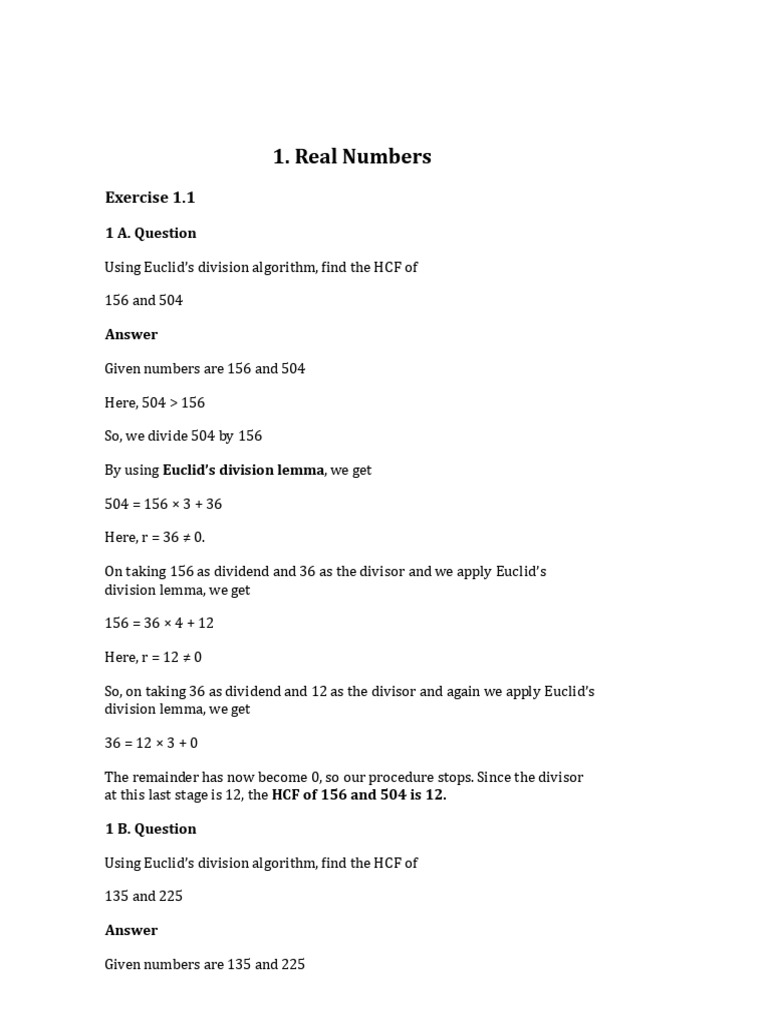 Real number chapter 1 | PDF | Decimal | Numbers