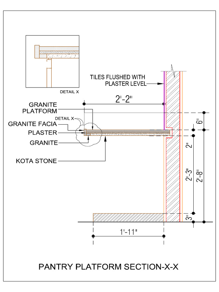 Pantry Platform Enlarged Section | PDF
