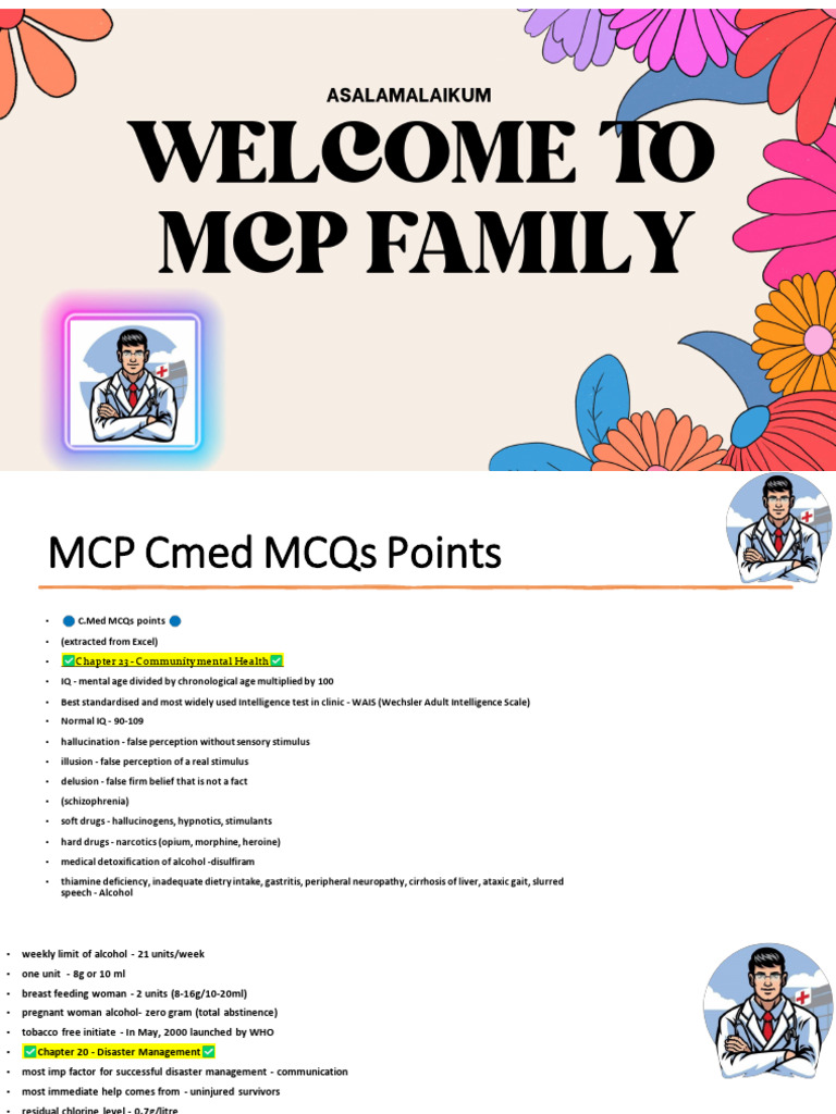 High Yield Cmed Points | PDF | Pregnancy | Maternal Death