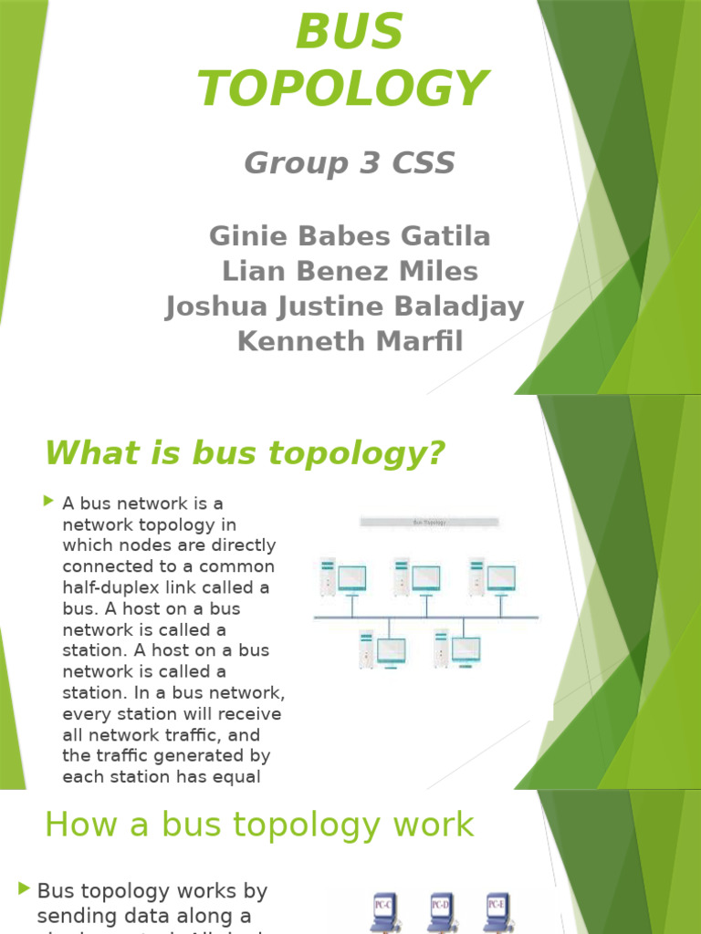 Bus Topology: Overview and Uses | PDF | Computers