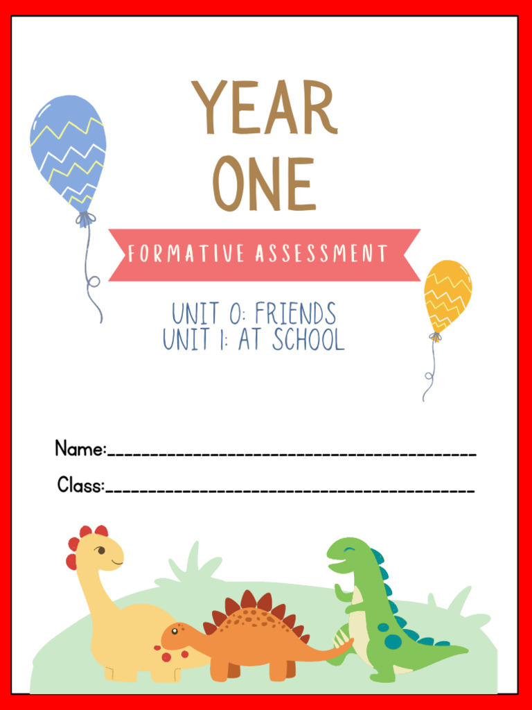 Formative Assessment: Friends & School | PDF