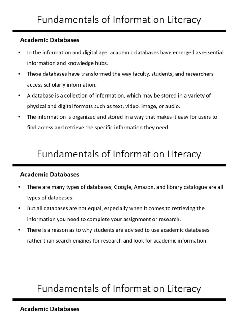 Week 4.2 Academic Databases | PDF | Academic Journal | Open Access