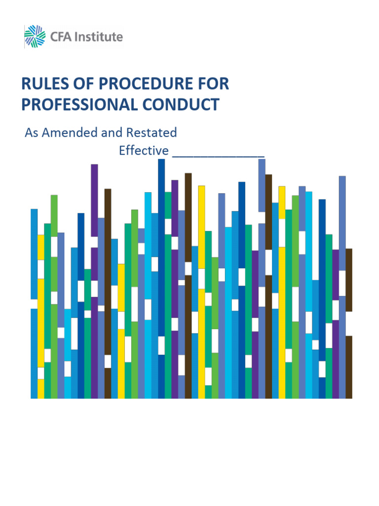 Professional Conduct Rules Overview | PDF | Evidence (Law) | Burden Of ...