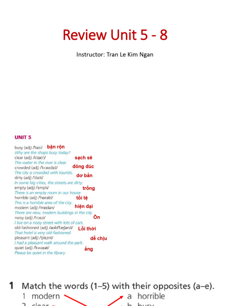 Unit 5 Review: Key Concepts and Vocabulary | PDF