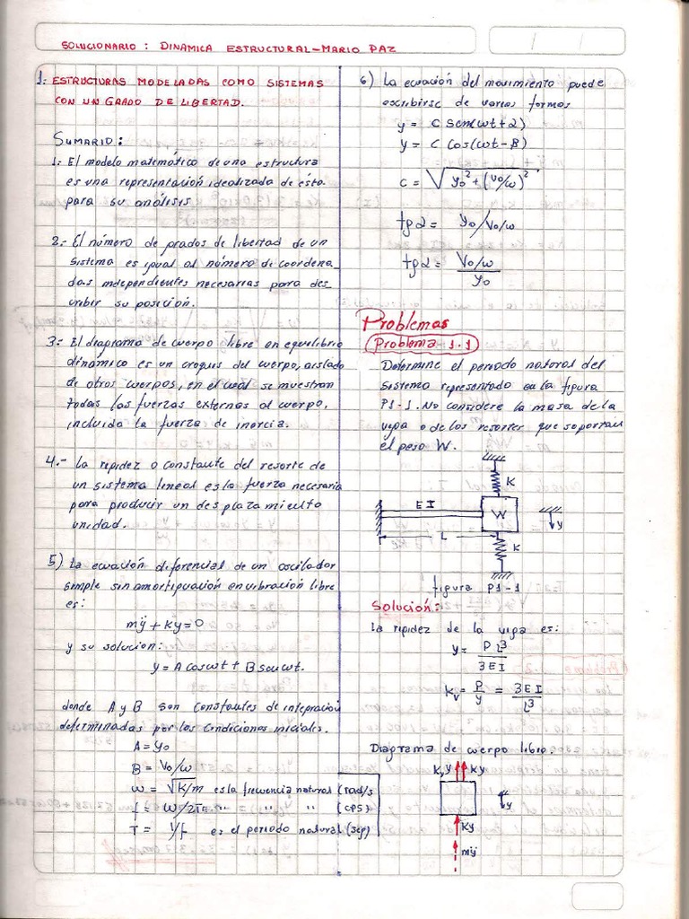 Solucionario Mario Paz | PDF
