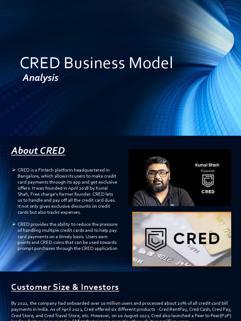 CRED Business Model Analysis | PDF | Credit Card | Financial Services