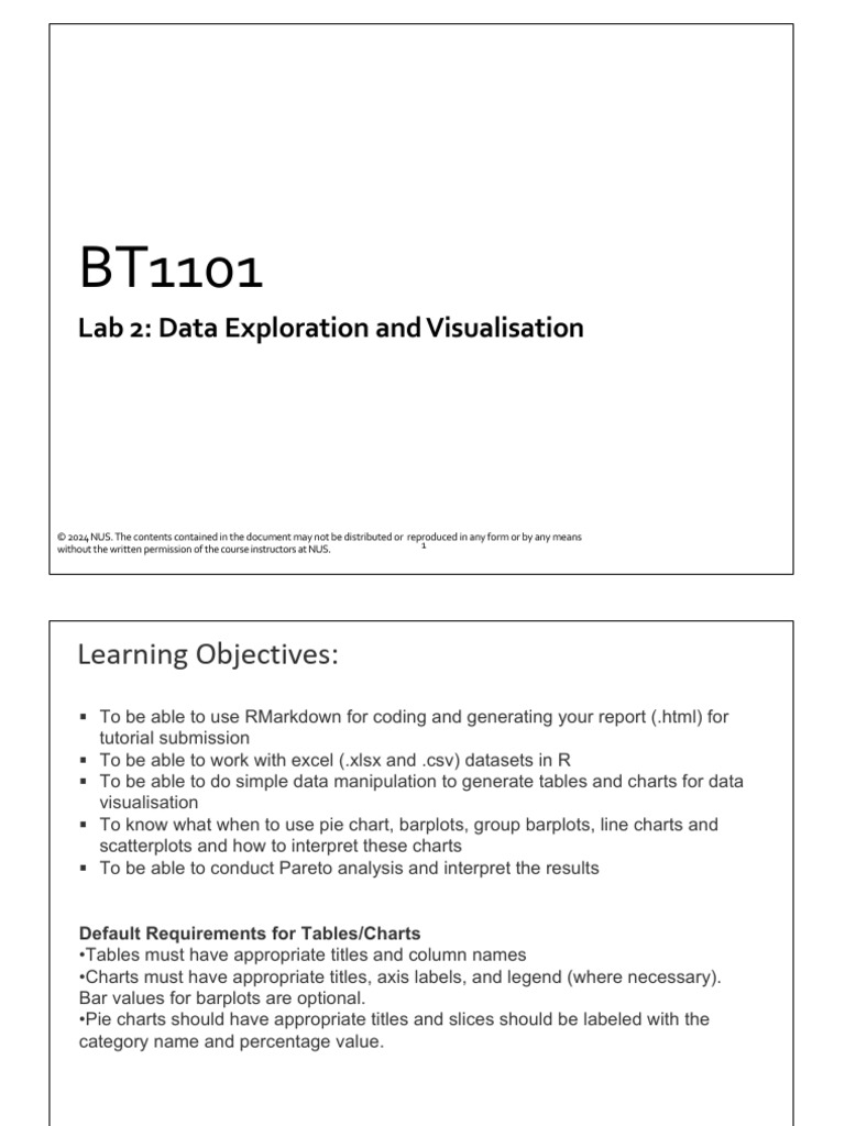BT1101 L2 LAB - Data Exploration and Viz AY2425S1 | PDF | Matrix (Mathematics) | Computer ...