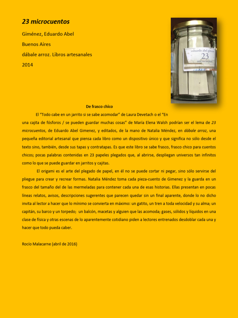 23 Microcuentos | PDF