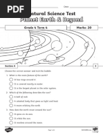 Grade 4 Natural Science Term 1 Test | PDF | Trees | Plants