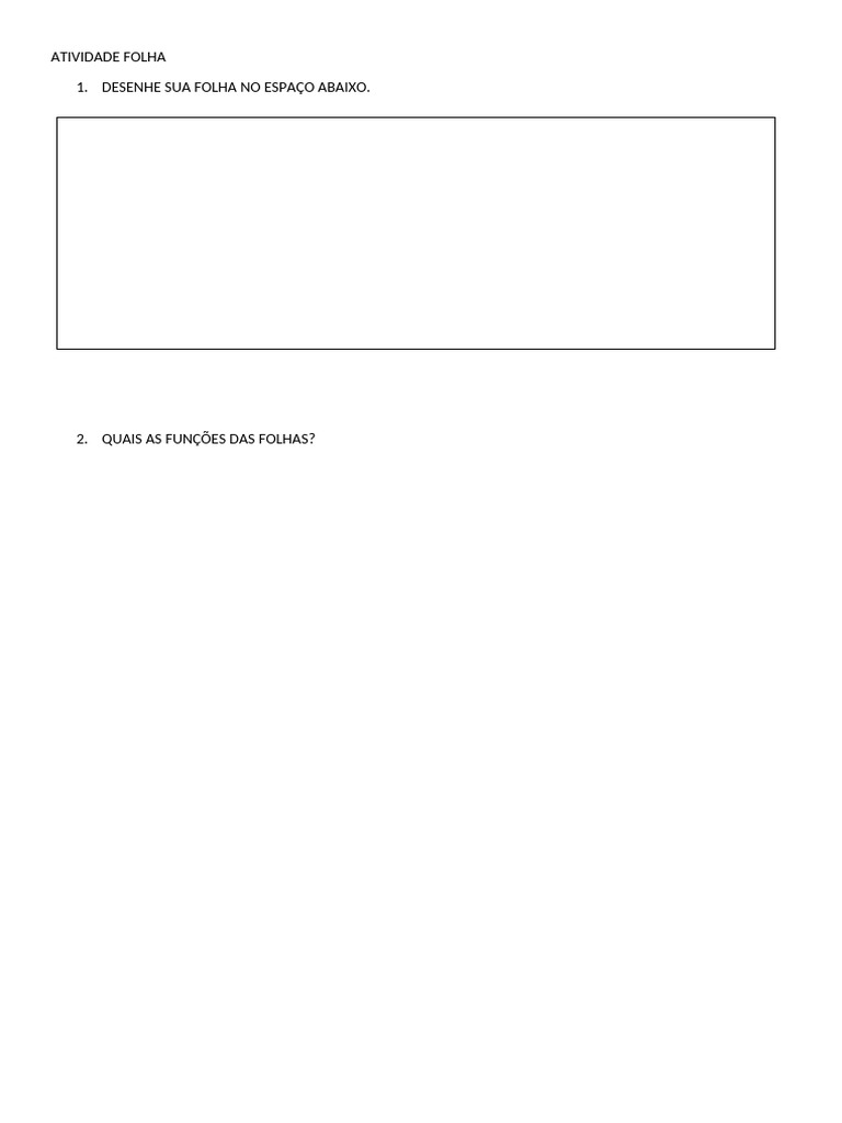 Atividade Folha | PDF