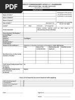 Income Certificate Application Form | PDF