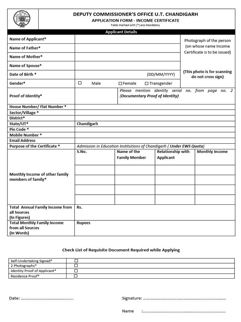 InputForm Income 20212024 | PDF | Identity Document | Justice