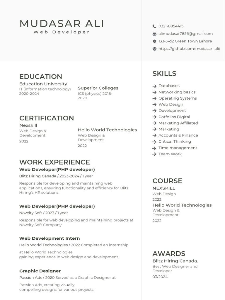 Mudasar New Developer PDF | PDF | Hypertext | Software Engineering