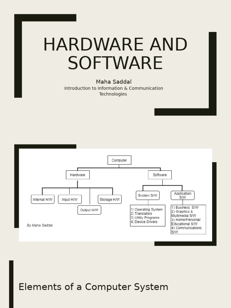 Lec2 HardwareSoftware | PDF | Operating System | Computer Hardware