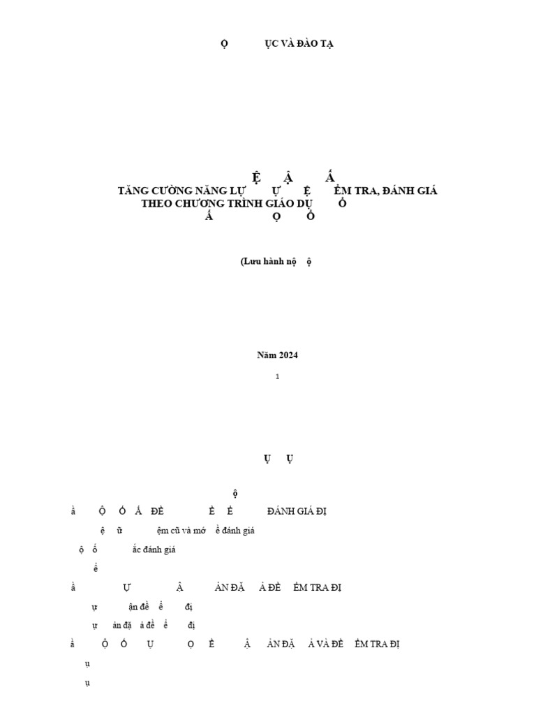 TOAN Tai Lieu Tap Huan KTDG Nam 2024 | PDF