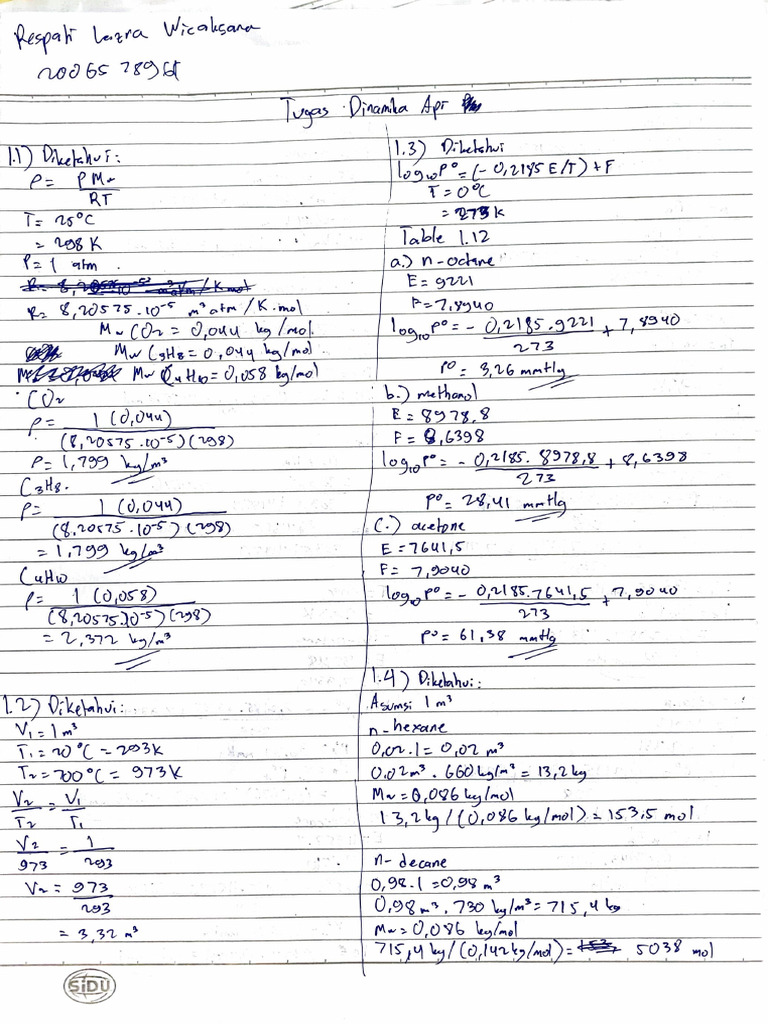 Tugas 1 Dinamika Api - Respati Lazna Wicaksana - 2006578961 | PDF