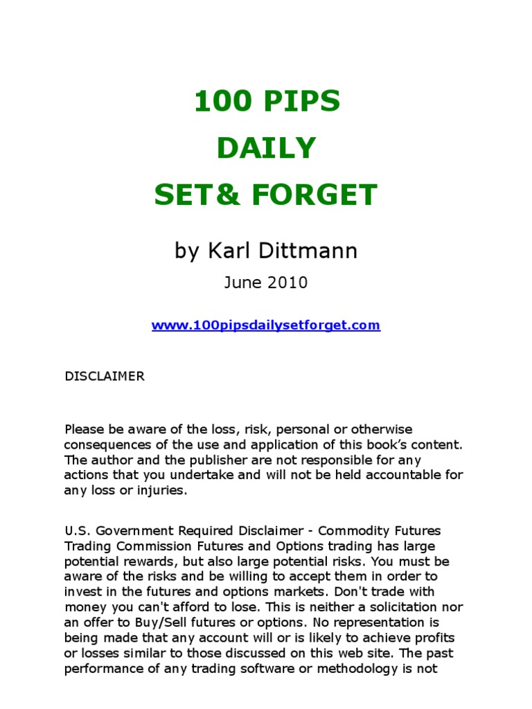 100 Pip Daily by Karl Dittman | PDF | Foreign Exchange Market | Margin ...